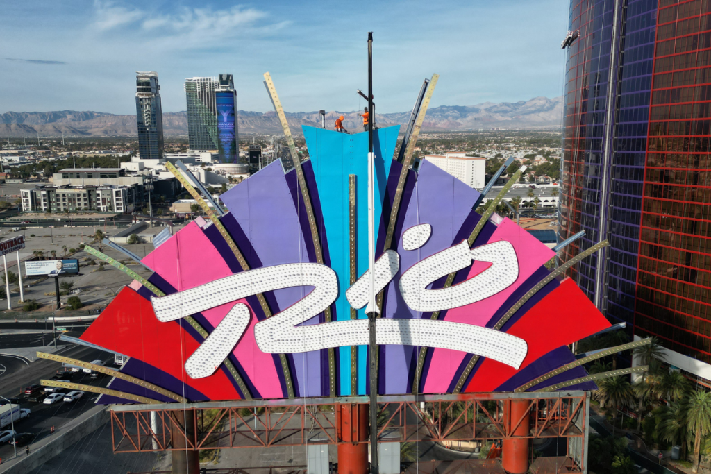 Iconic Rio Marquees Start Full Renovation - Rio Las Vegas